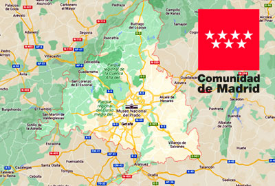 Mapa de los municipios de la Comunidad de Madrid - Planos de Madrid